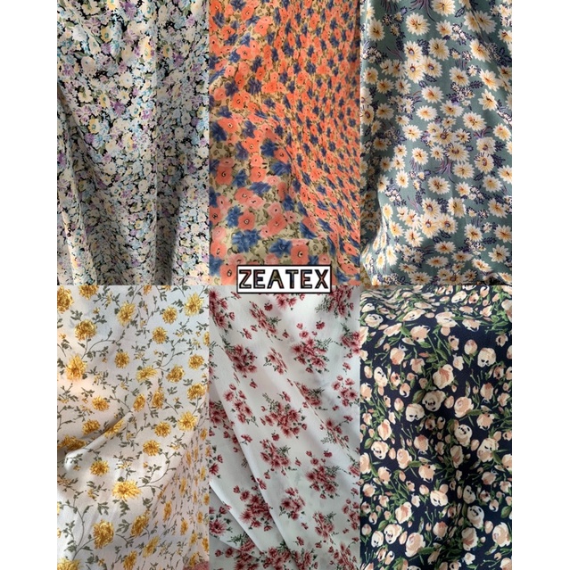IMPORTED ZARA CREPE FABRIC - GRADE A (NOT EASILY Wrinkled) | Shopee ...