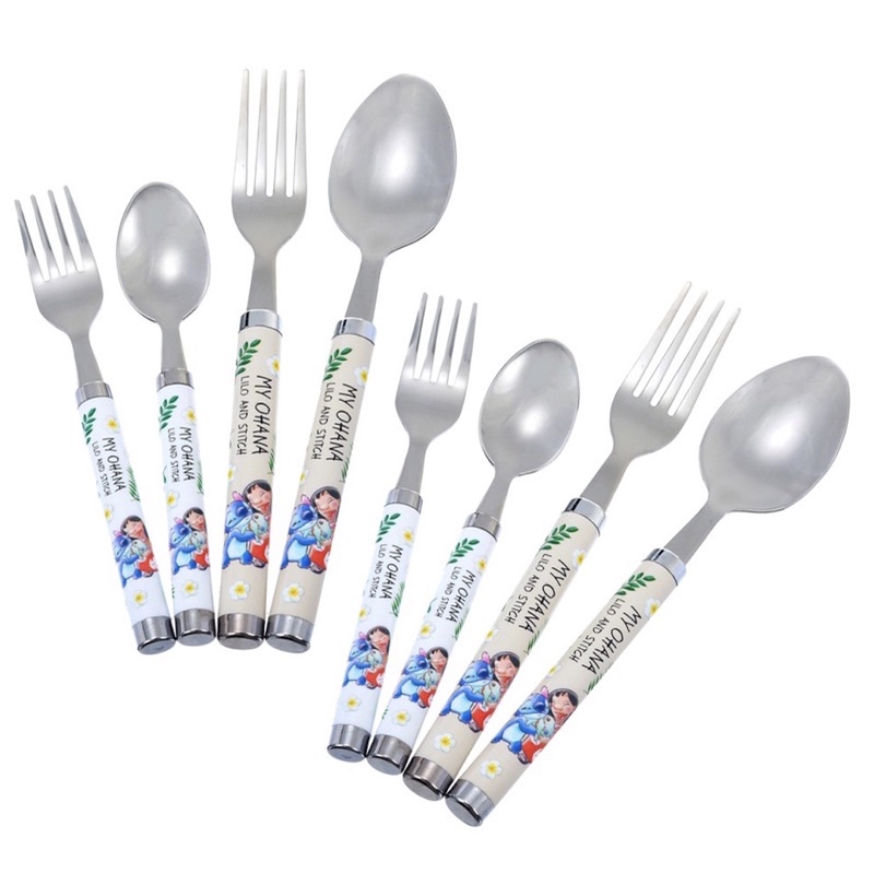 Cutlery Set Lilo STITCH Scramble 20 YEARS | Shopee Philippines
