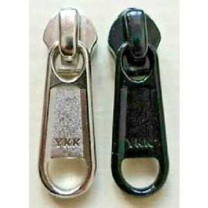 HITAM Ykk Coil Zipper Head Number 10 RC DFB2L Long Reverse Black Silver ...