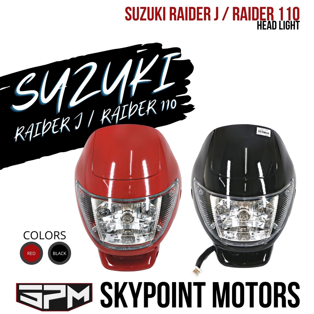 HEADLIGHT ASSY FOR SUZUKI RAIDER J/RAIDER 110 LI-47 LJM (9207-309 ...