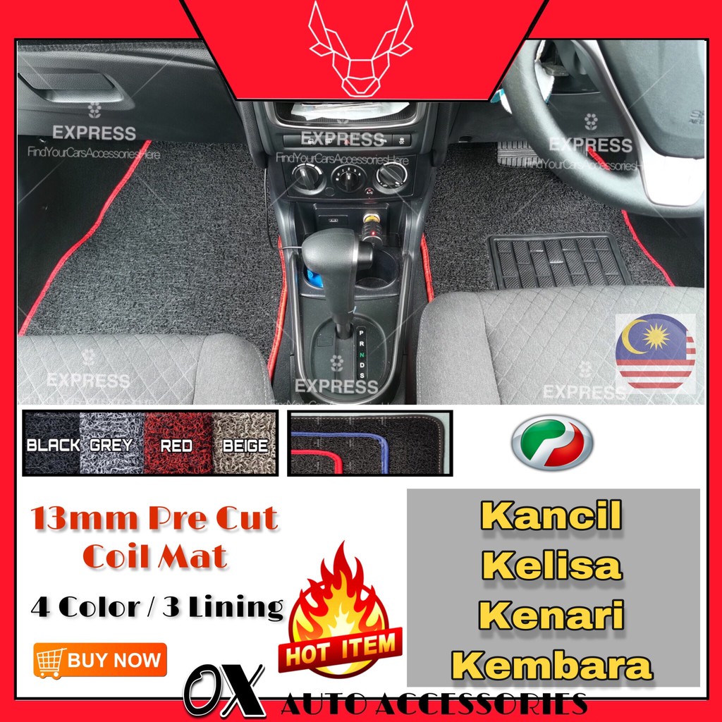 PERODUA KANCIL KELISA KENARI KEMBARA 13MM 100% Custom Fit Pre Cut Coil ...