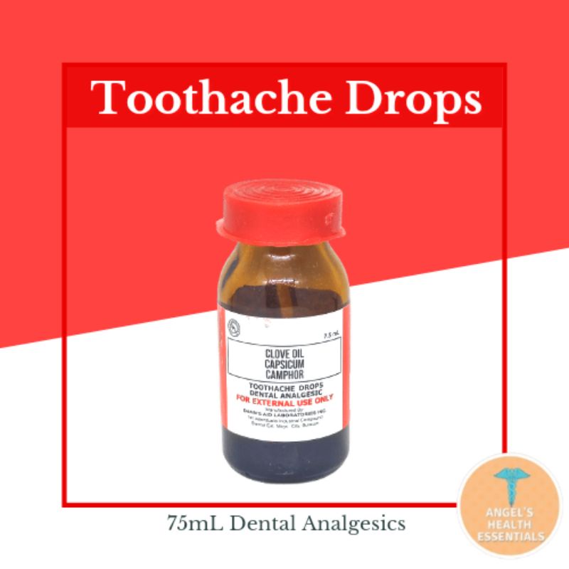 Toothache Drops 7.5mL Dental Analgesics | Shopee Philippines
