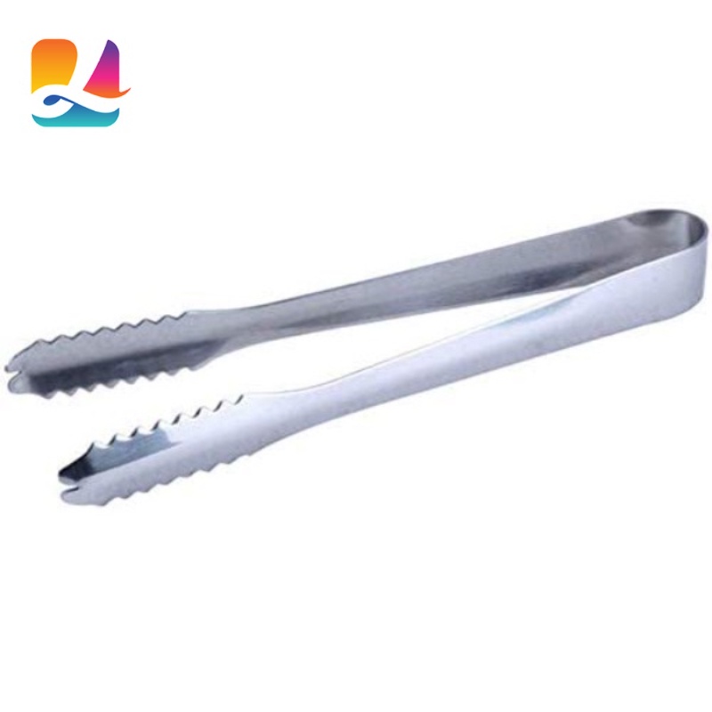 5 inch Stainless Steel Ice Tong Lightweight Kitchen Serving Tongs Sugar ...