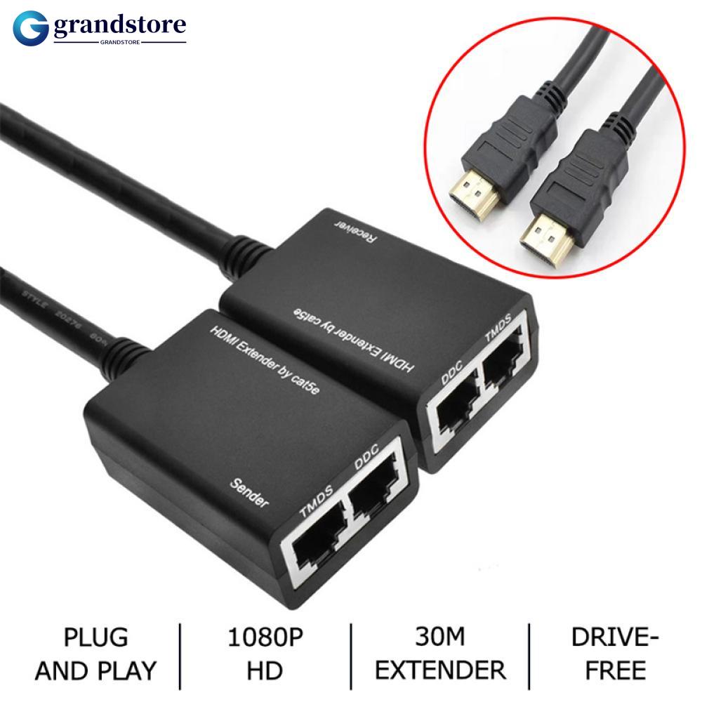 GRANDSTORE 1080P HDMI-Compatible Extender Cat5e Cat 6 Ethernet Signal ...