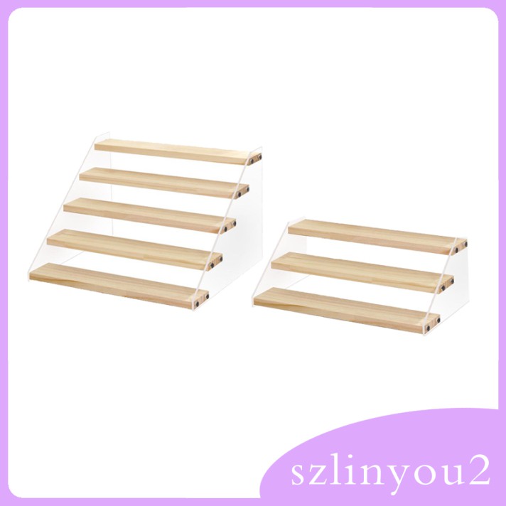 In Stock Three Layer Display Rack Perfume Makeup Dolls Figure Ladder ...