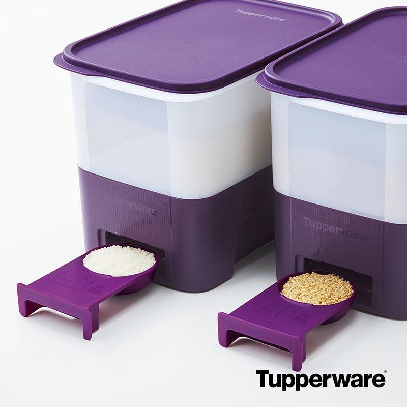Tupperware Rice Smart 5kg standing spoon Rice Dispenser Rice Smart ...