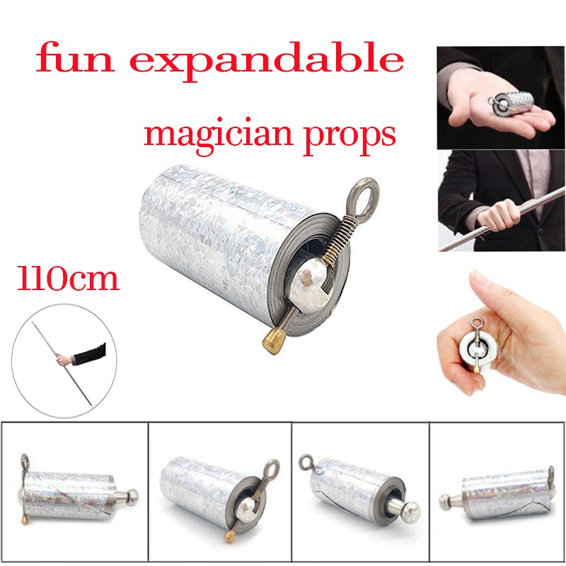 110 cm fun expandable magician props retractable magic prop stick toy ...