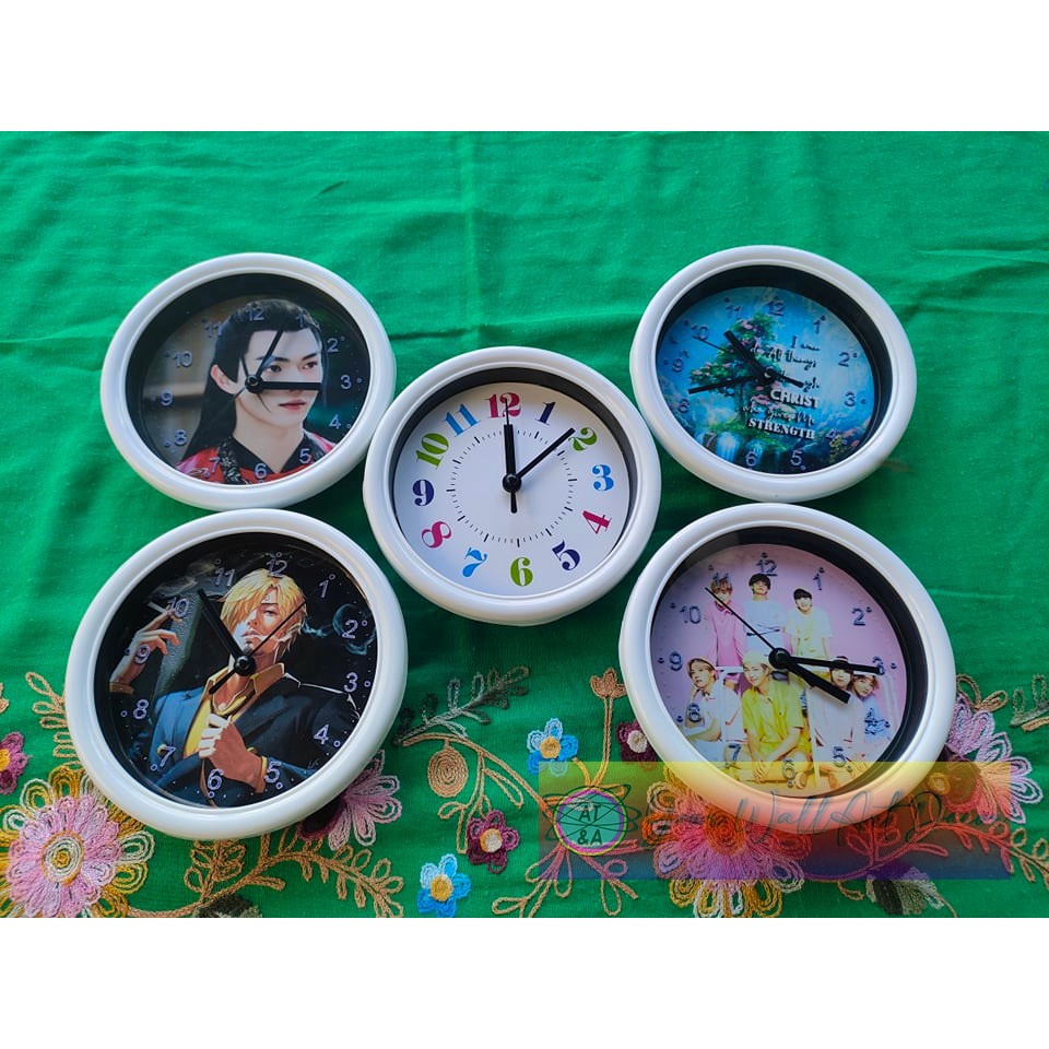 5” inches Acrylic Round Wall Clock Customized Giveaway Gift Corporate ...