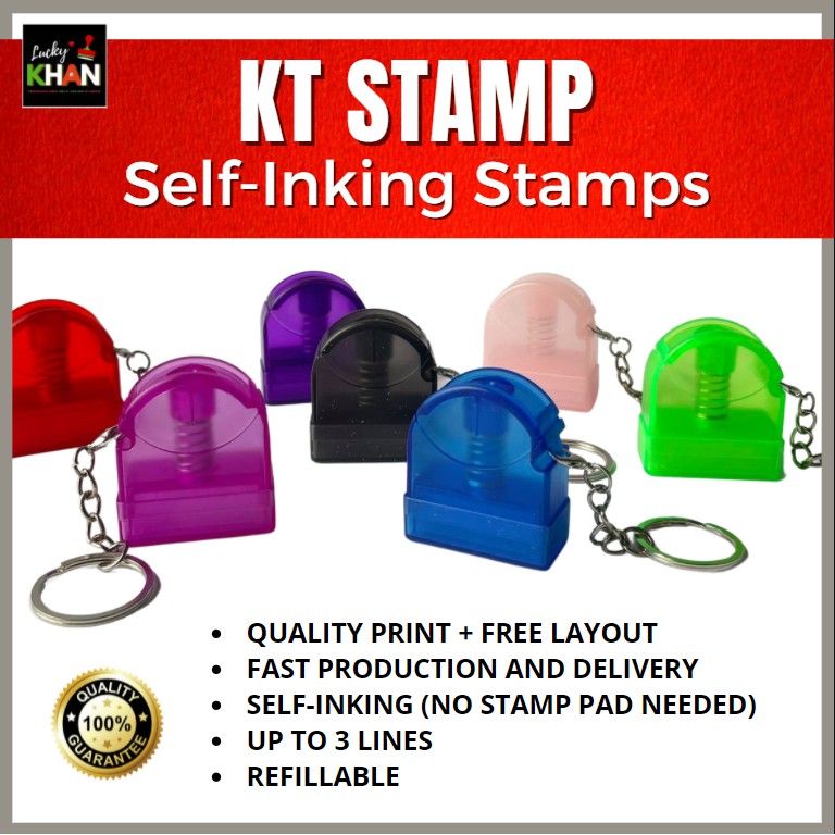 KT Personalized Self-inking Stamp with Keyring FREE LAYOUT FAST ...