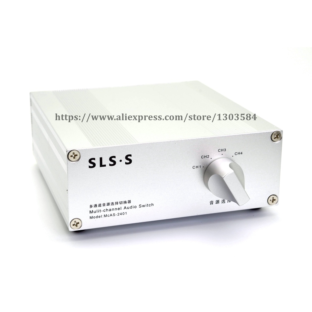 Audio Signal Splitter 4CH Lossless Stereo Signal Selector Switch RCA ...