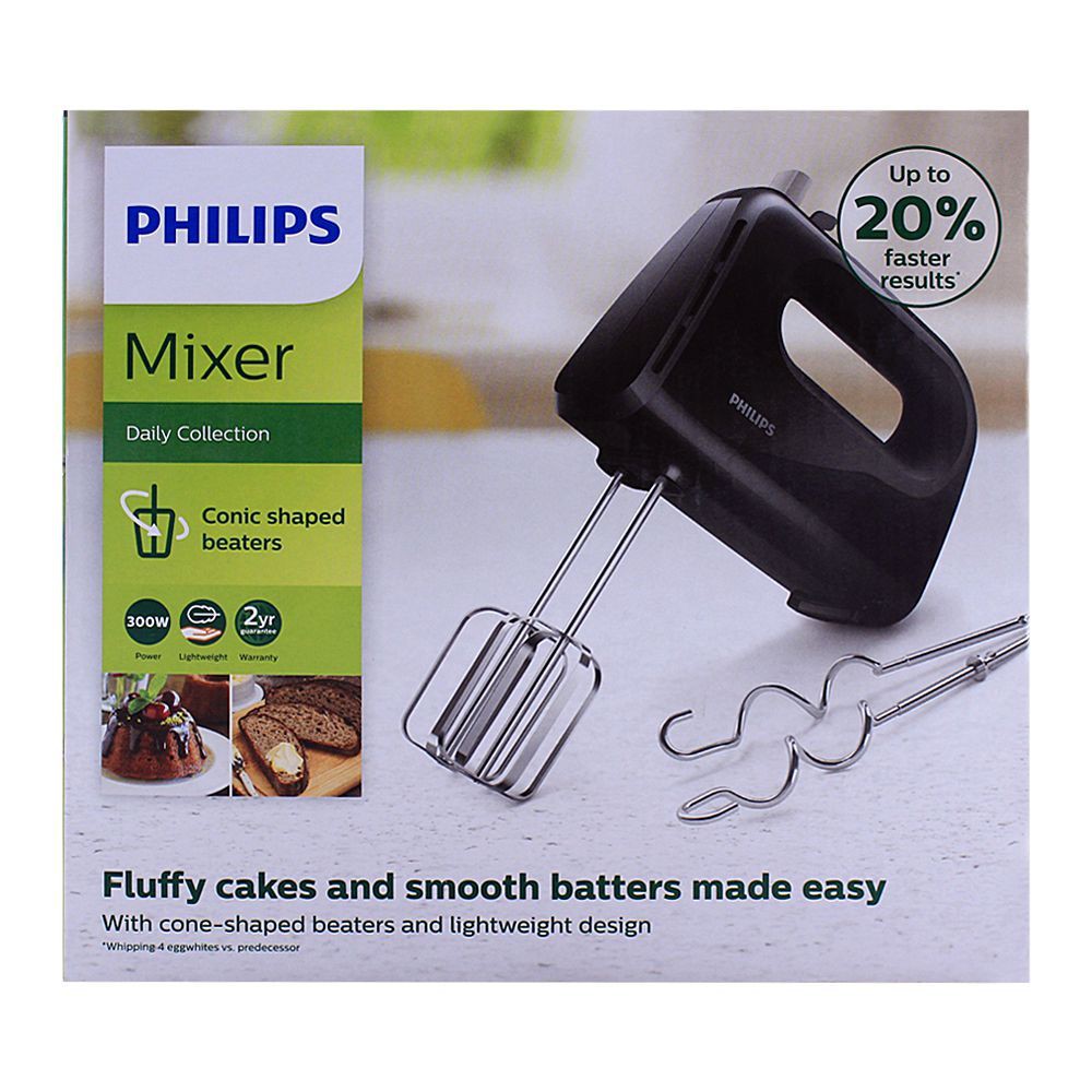 Philips HR3705 300W Handheld Egg Beater (Black) | Shopee Philippines