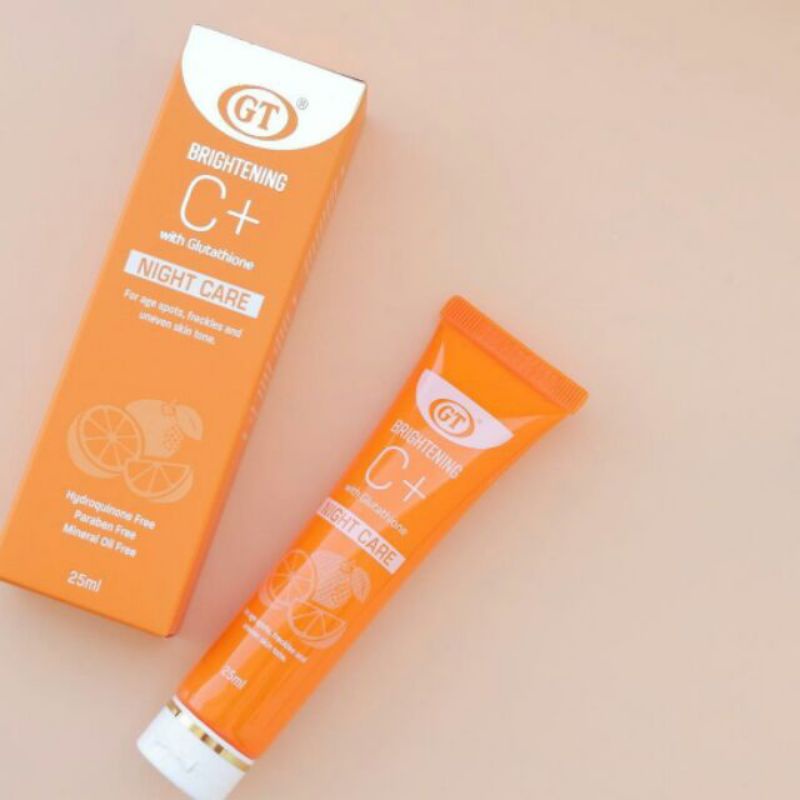 GT Brightening C+ with Glutathione Night Care 25ml | Shopee Philippines