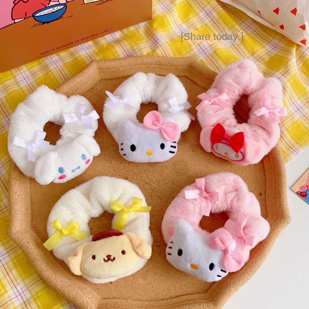 Japanese Style lolita Cartoon Cute Little White Dog Bunny Kitten Hair ...