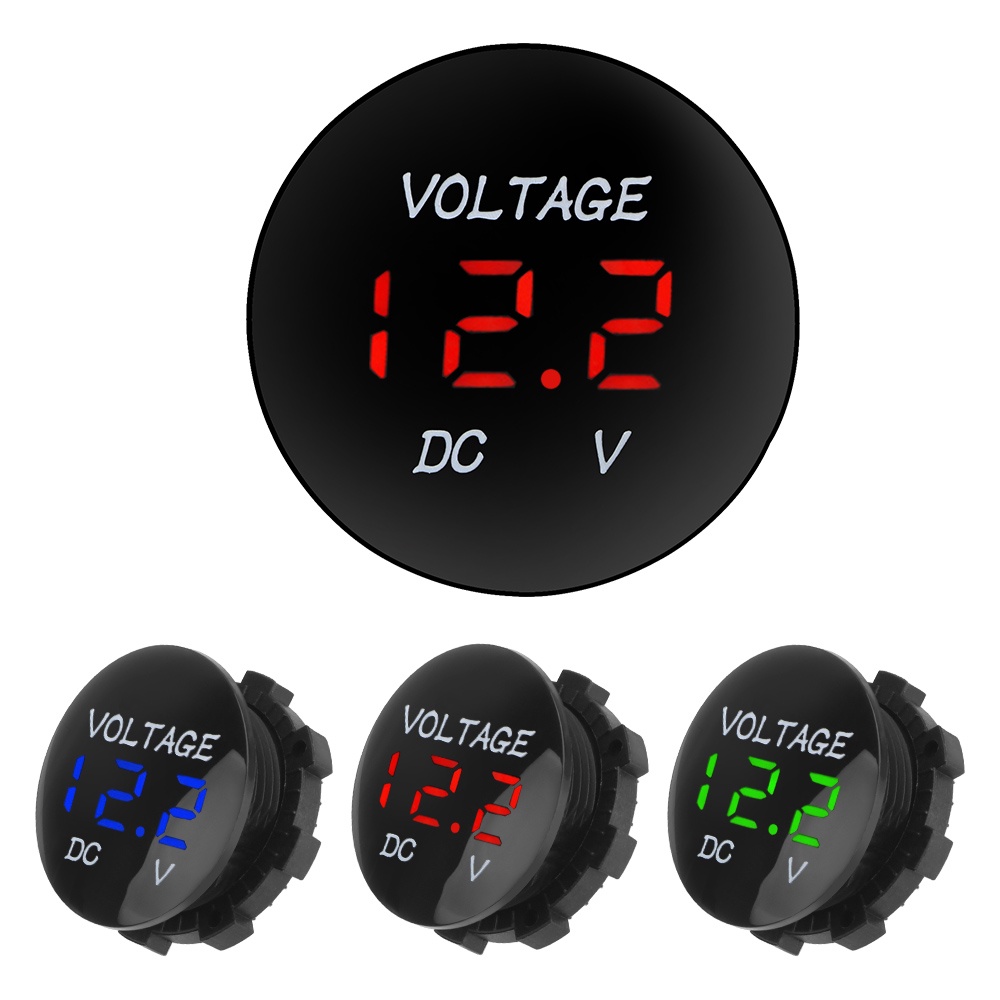 1 DC 12V-24V Mini Digital Voltmeter Ammete For Car Auto Motorcycle Boat ...