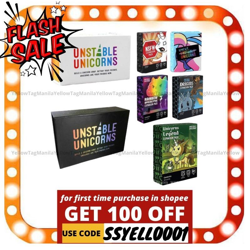 Unstable Unicorn + 5 Expansions Complete Set | Shopee Philippines