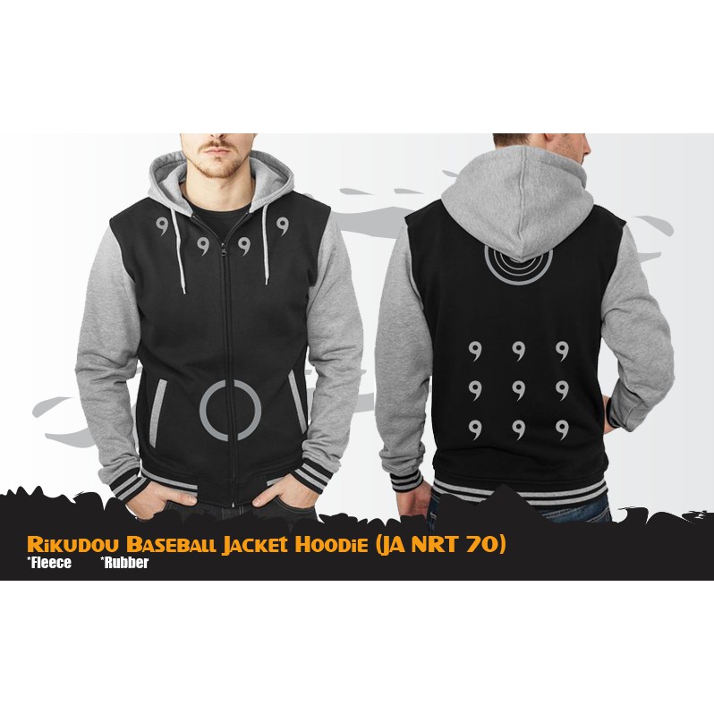 Naruto Rikudou Baseball Hoodie Jacket | Shopee Philippines