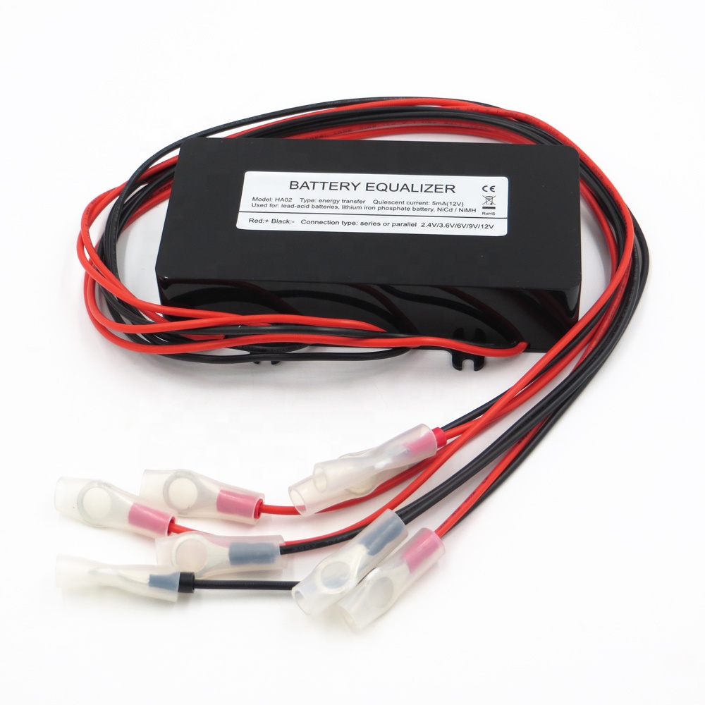 battery equalizer battery balancer for 4pcs 12V battery connected in ...