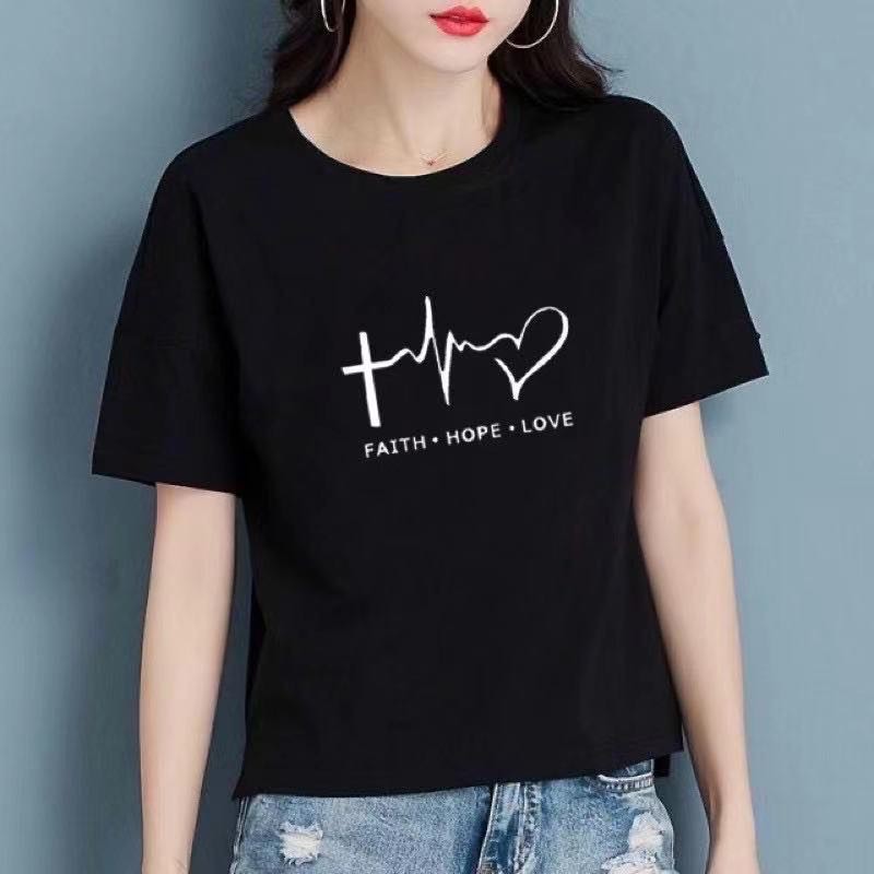Unisex Tshirt Fashion Cotton T Shirt M To L Size Shopee Philippines