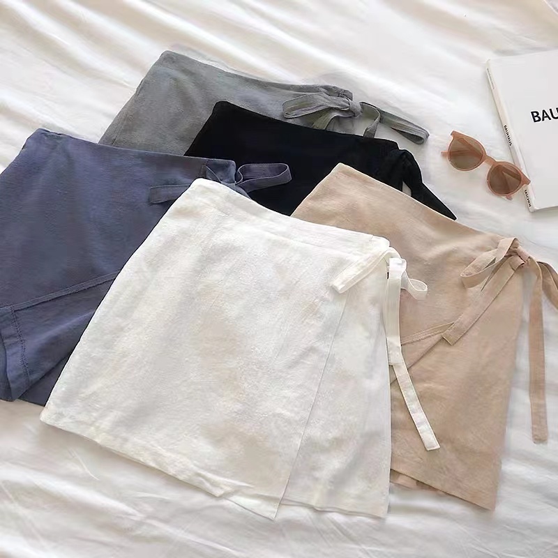 KOREAN SKORT PALDA SHORTS | Cotton Linen | Shopee Philippines