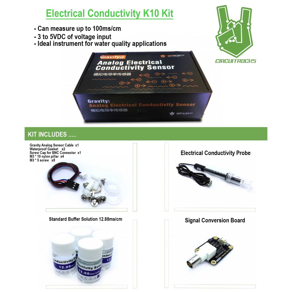 Circuitrocks Electrical Conductivity K10 Kit | Shopee Philippines