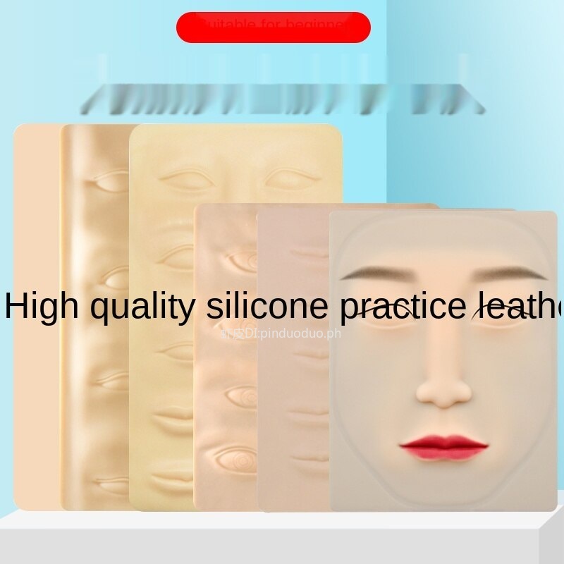 Novice tattoo practice skin, false skin, eyebrow, eye, lip, silicone ...