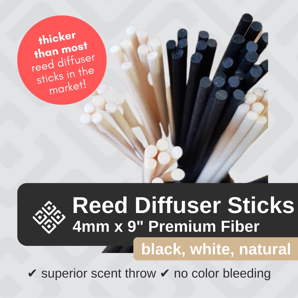 Thick & Premium Fiber Reed Diffuser Sticks (4mm x 9inches) | Shopee ...