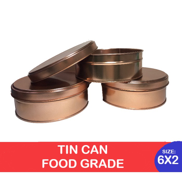 8Pcs Tin Can 6x2 and 8x2(Food Grade) | Shopee Philippines