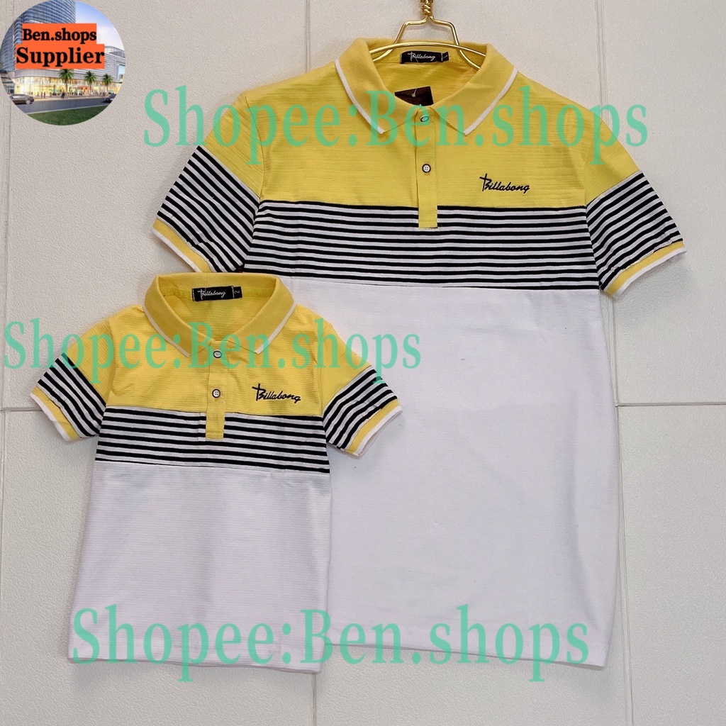 family polo shirt Tricolor fashion style 100% cotton ( small to plus ...