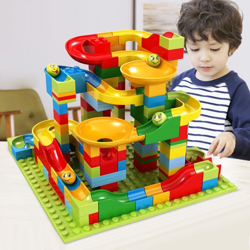 Block Size Particle Children's Assembly Slide Assembly Toy Puzzle 4 ...