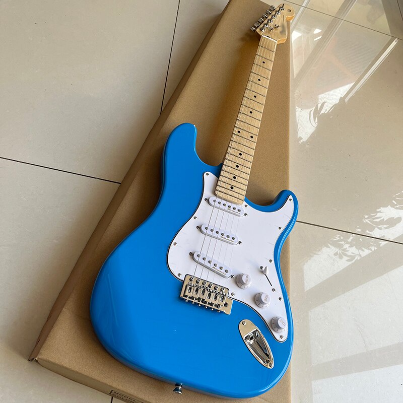 Fender Stratocaster Blue Electric Guitar, Blue Light, Rosewood ...