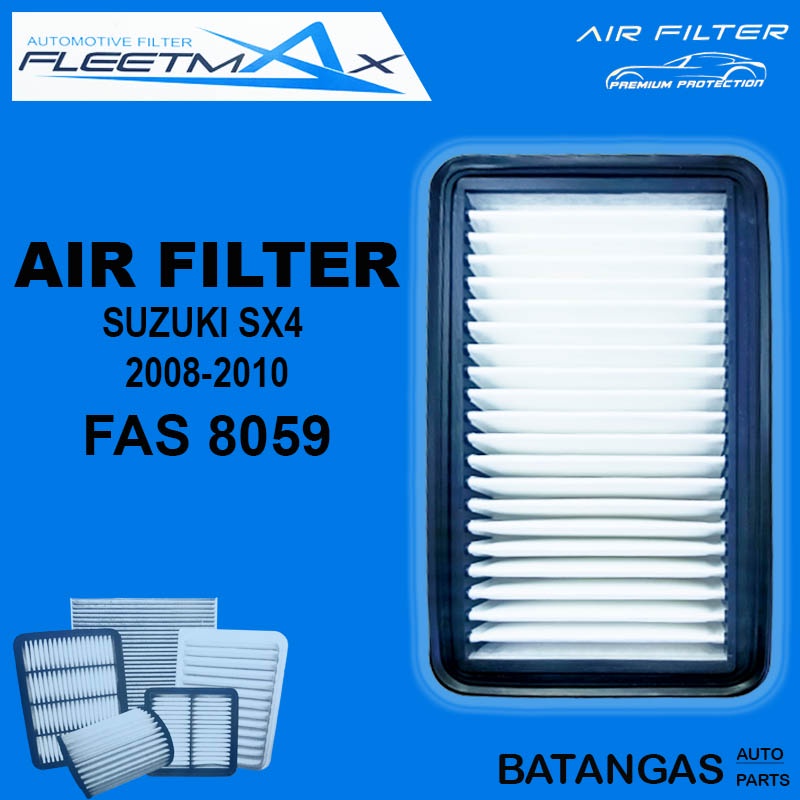 FLEETMAX AIR FILTER FOR SUZUKI SX42008-2010 PART NO. FAS 8059 (1PC ...