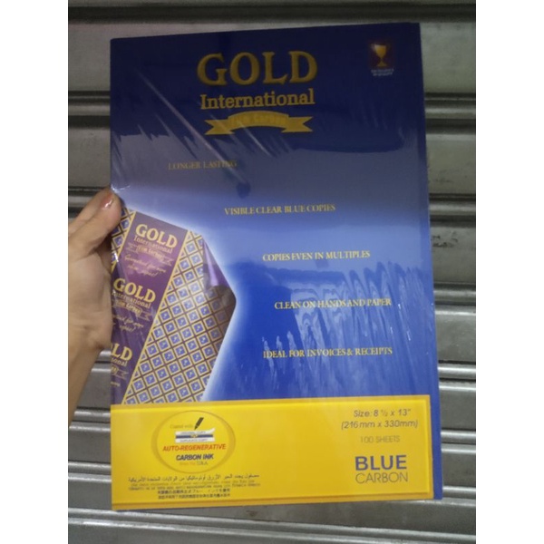 CLUB and Gold CARBON PAPER 100pcs per pack (short and Long) | Shopee ...