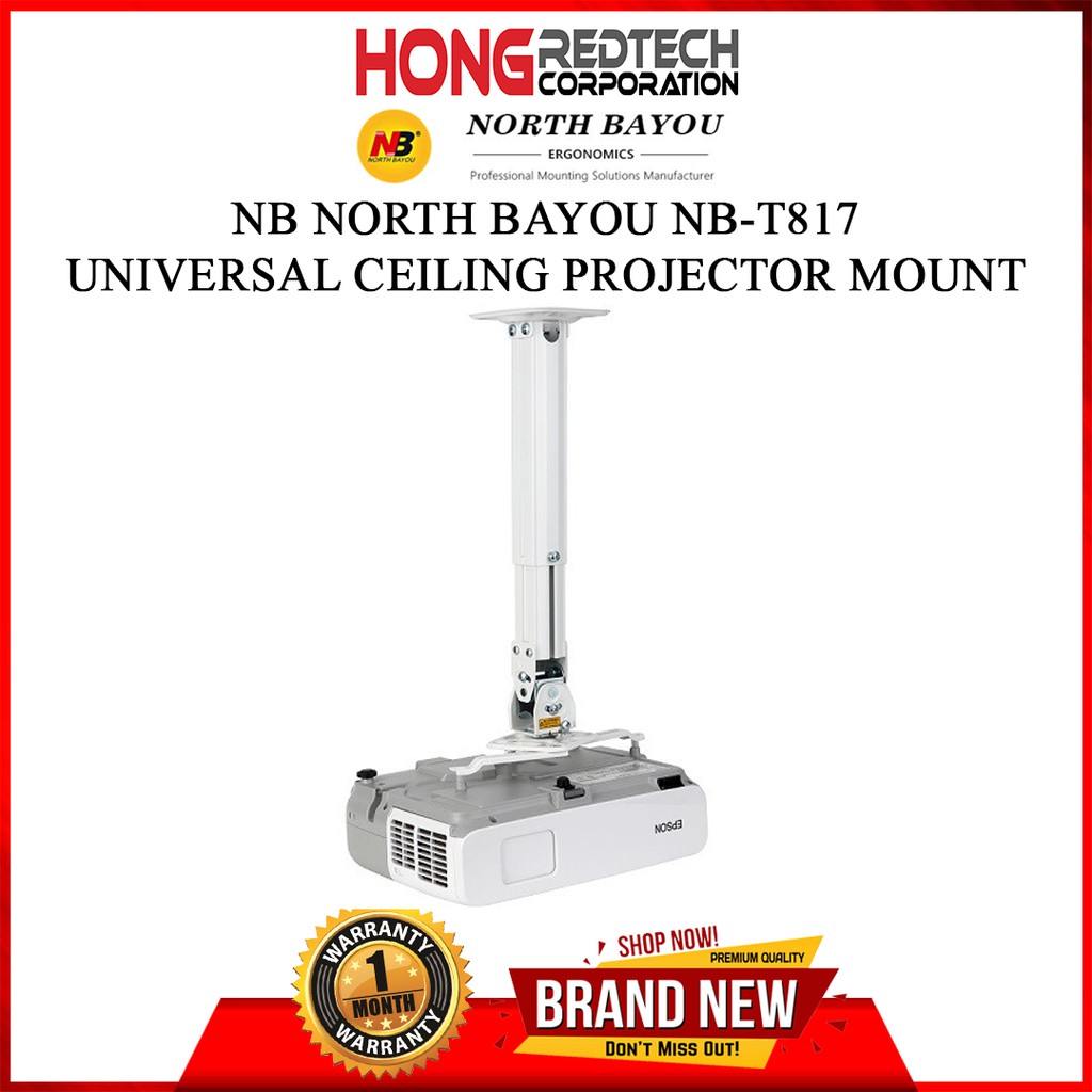 NORTH BAYOU NB-T817 UNIVERSAL CEILING PROJECTOR MOUNT | Shopee Philippines