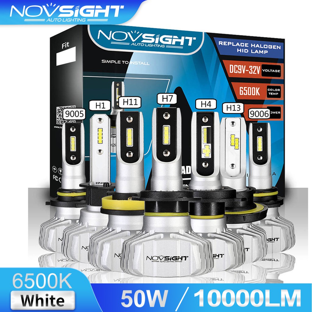 Novsight Ready Stock N15 9005 9006 H4 H7 H11 Car LED Headlight Fanless Kit Drive CSP LED Chips ...