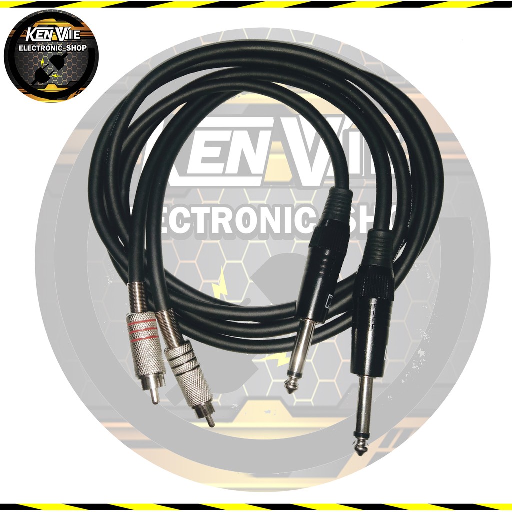 RCA PLUG TO PL -55 1 METER (METAL SILVER) | Shopee Philippines