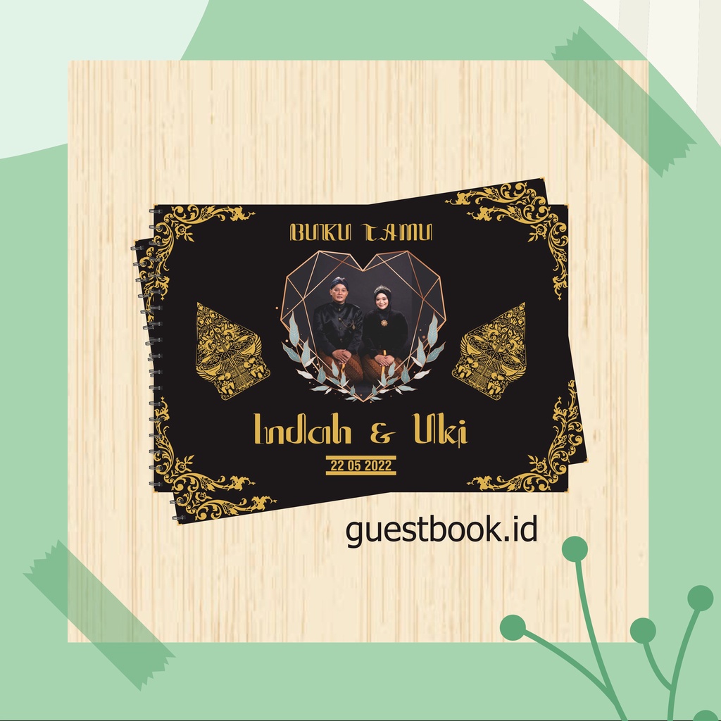 Custom Traditional Wedding Invitation Guest Book / Custom Photo ...