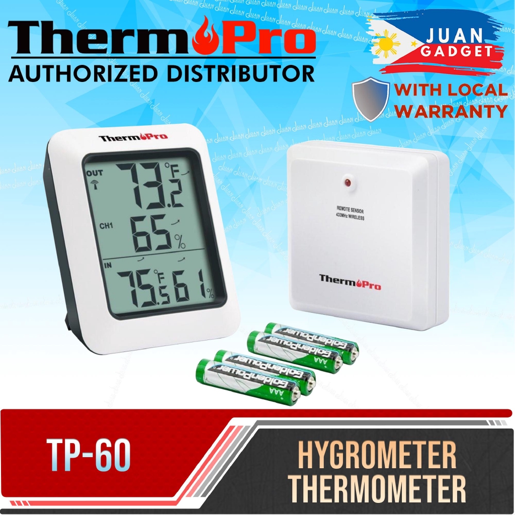ThermoPro TP-60 Digital Hygrometer | Shopee Philippines