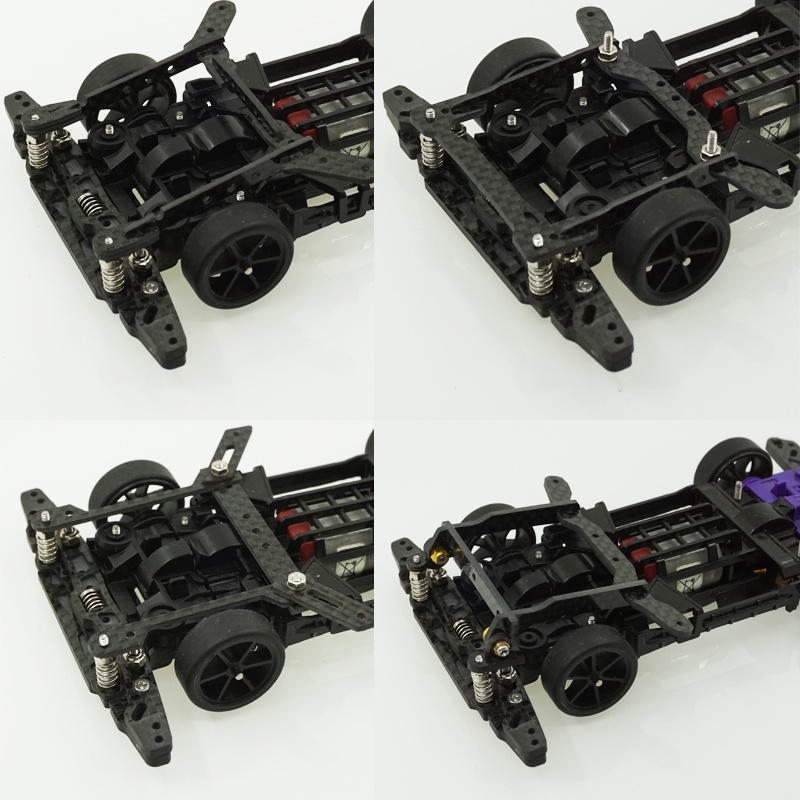 Homemade Tamiya MINI 4WD racing car HG carbon body lantern front lanter ...