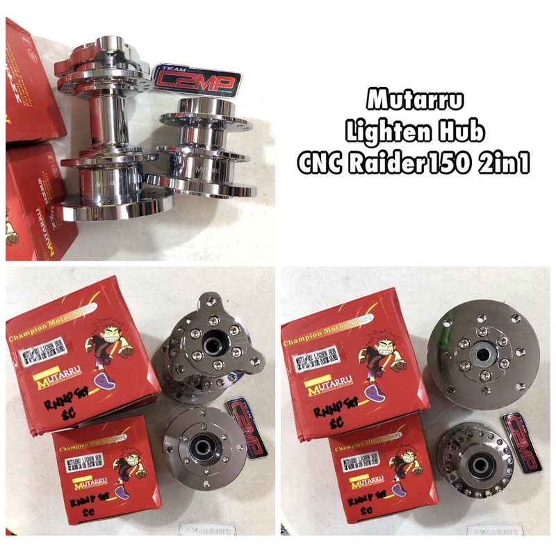 Mutarru Lighten Hub CNC Raider 150 Carb Raider 150 FI | Shopee Philippines