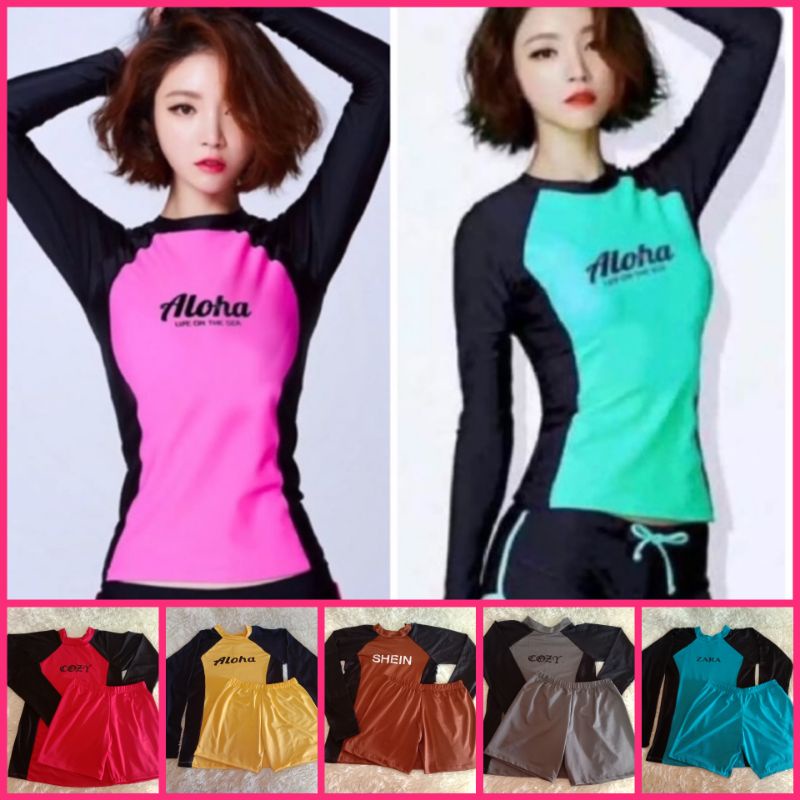 SUNSHINE Rash Guard Swimwear | Shopee Philippines