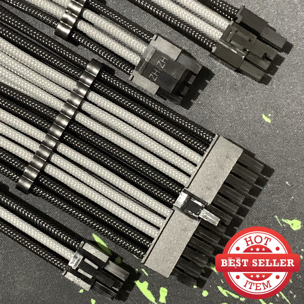 PSU Extension Cable Kit White Black Red Orange Pink | Shopee Philippines