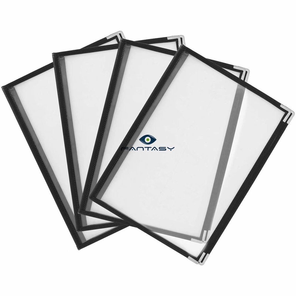 2 Pages 4 Faces A4 Transparent Menu Covers Restaurant Menu Folder Menu ...