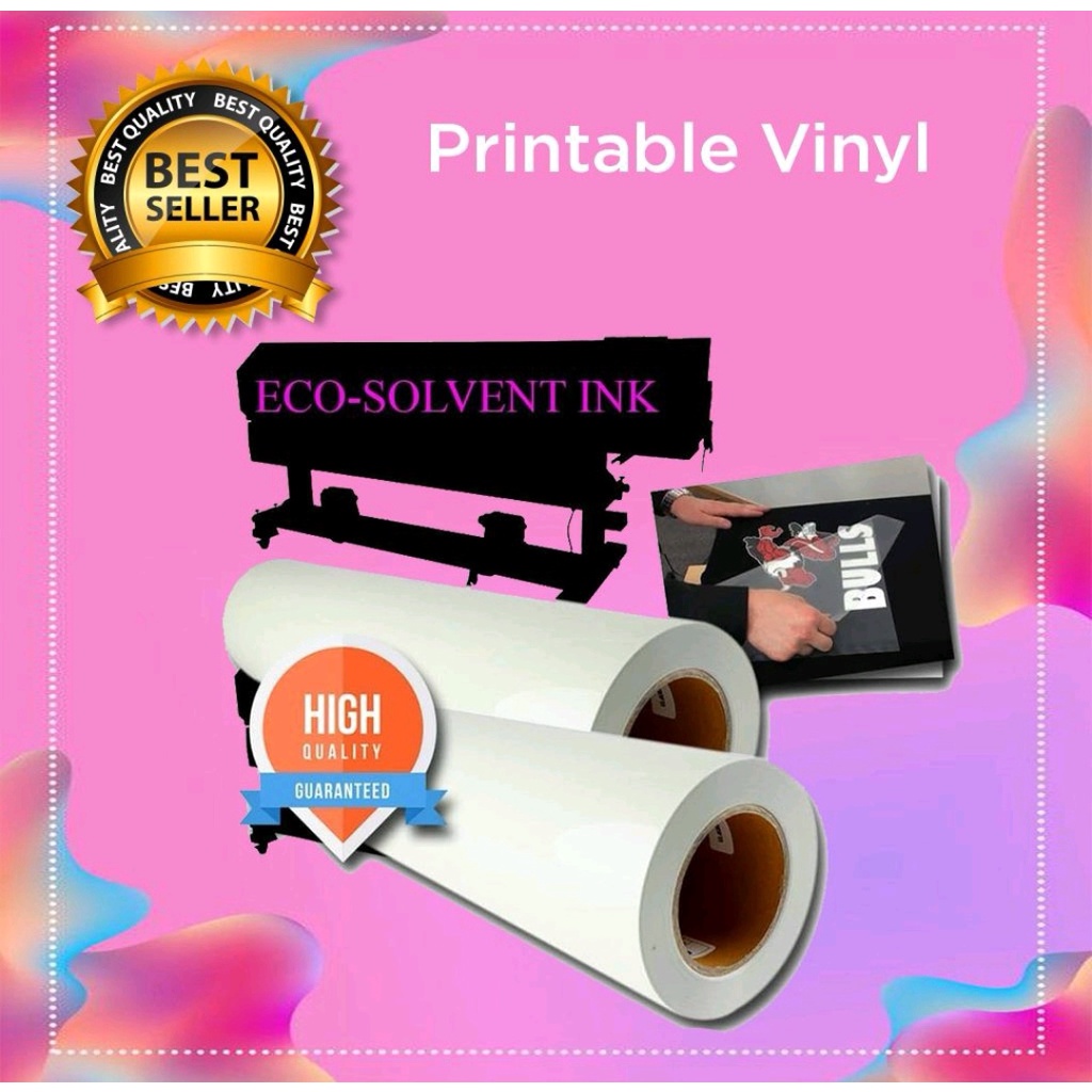 (5 METER)20 inches Eco-solvent Printable Vinyl For tshirt Printing ...