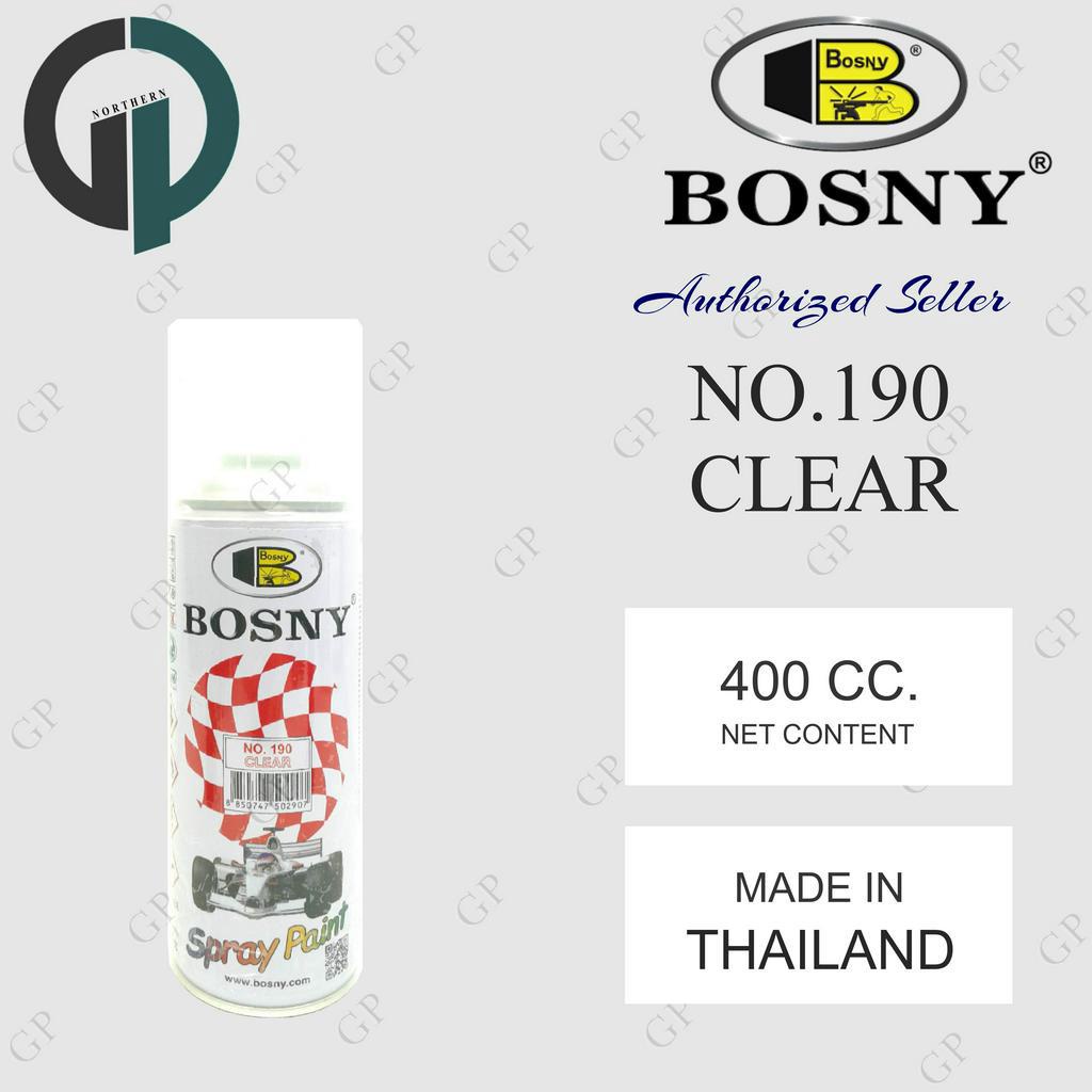 BOSNY Spray Paint No. 190 / 191 CLEAR - GPNorthern | Shopee Philippines
