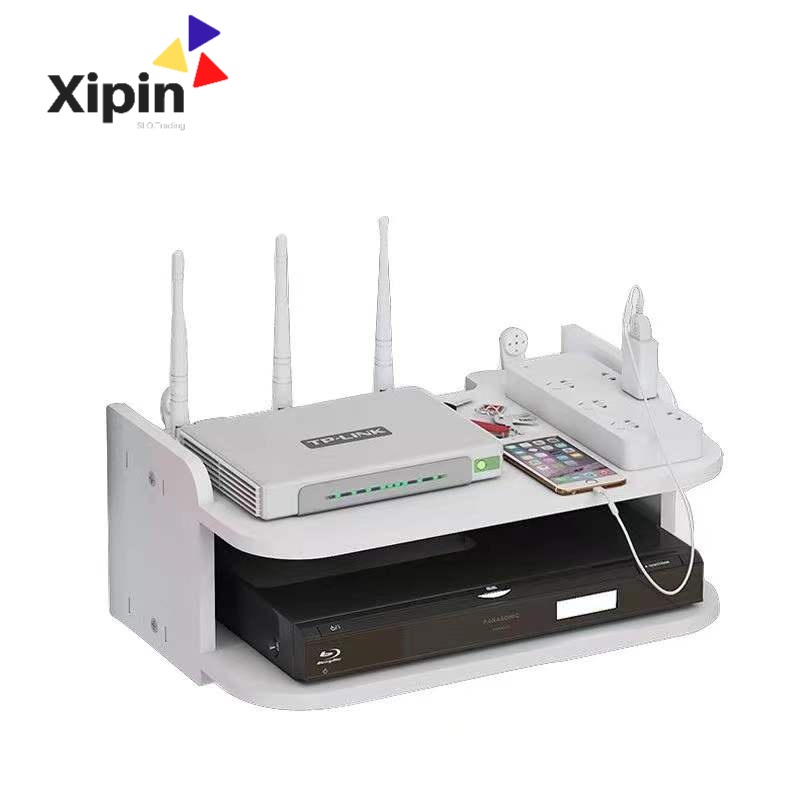 XIPIN Wall set top box rack punching living room TV router atorage box ...