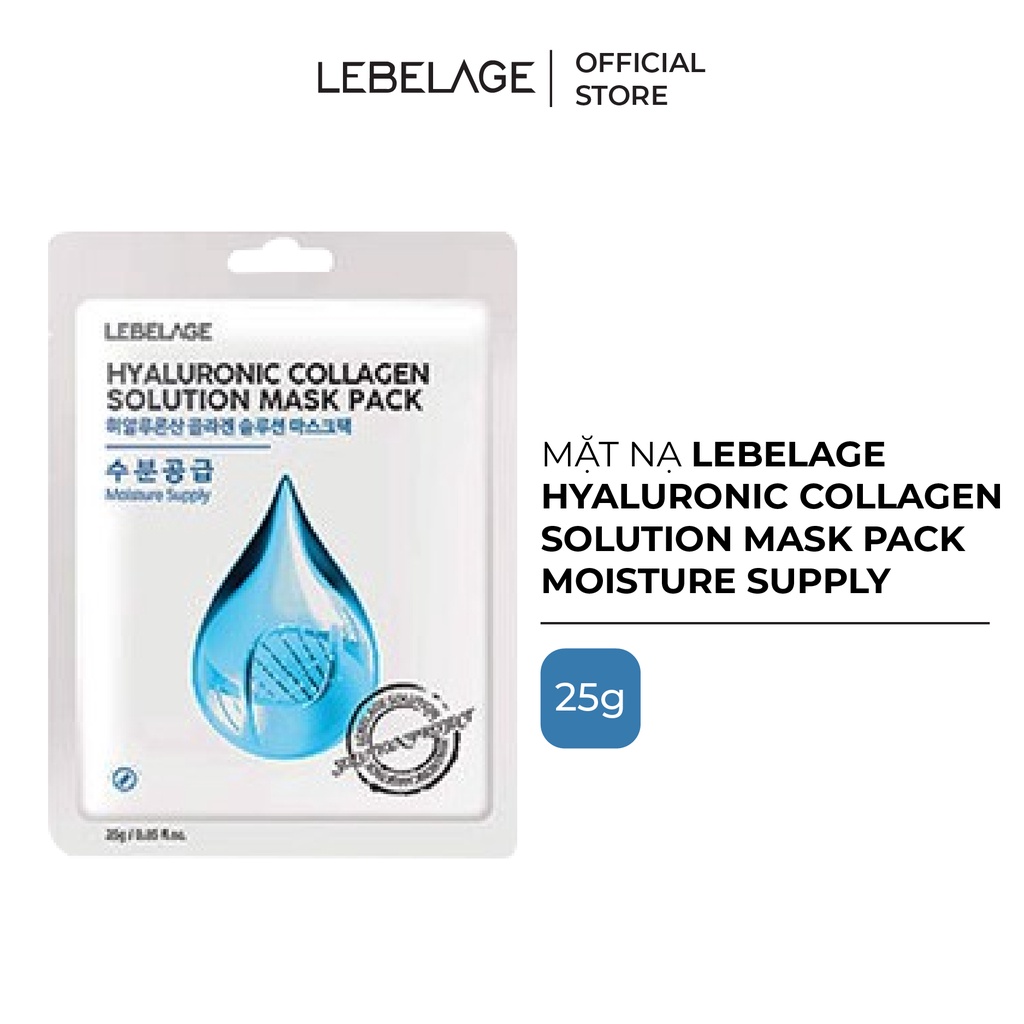 Lebelage Hyaluronic Collagen Solution Mask Pack Moisture Supply 25g ...