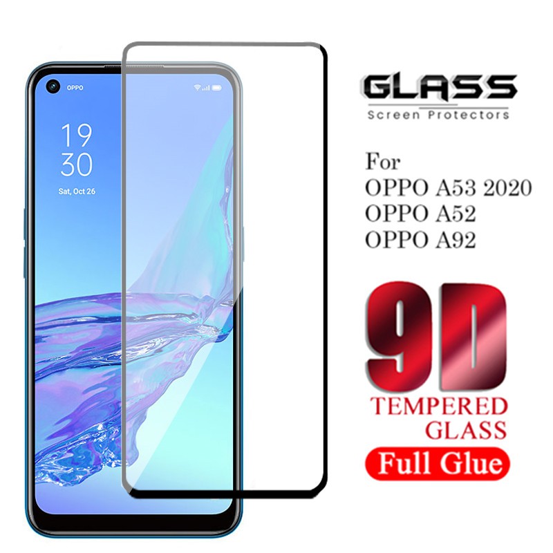 9H Glass Full Glue Cover Tempered Glass For OPPO Reno4F 4Z F17Pro A12 ...