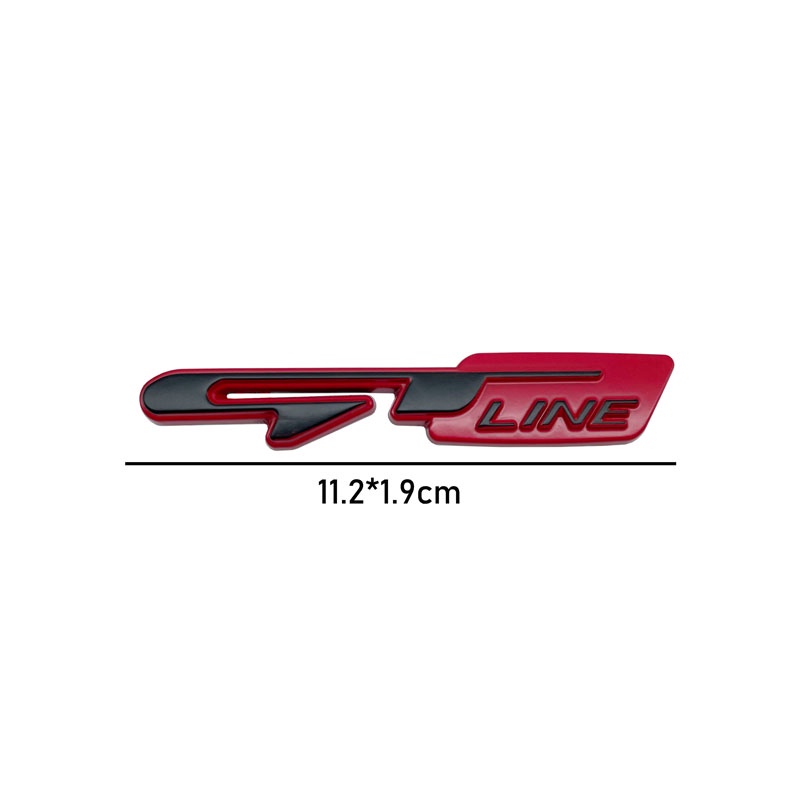 3D Metal GTline Logo Suitable For Peugeot Sonata Kia GT LINE ELANTRA ...