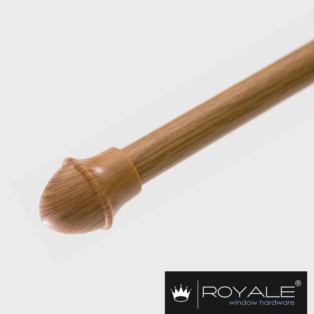 Royale Curtain Cafe Rod LIght Wood 21mm (3/4) 49"-85"ext. | Shopee ...