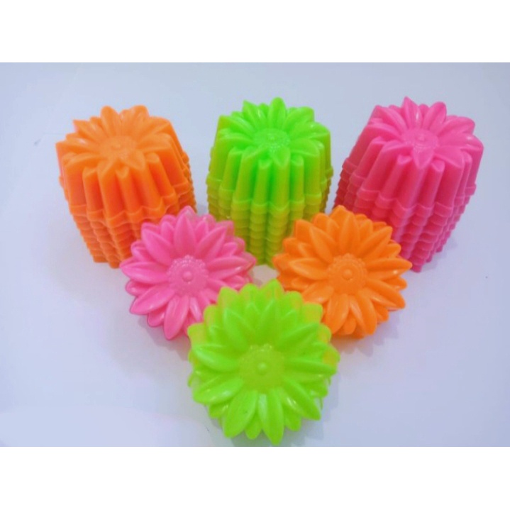 12pcs Lotus Model Mold/Putu Ayu Pudding Sponge Plastic Mold | Shopee ...